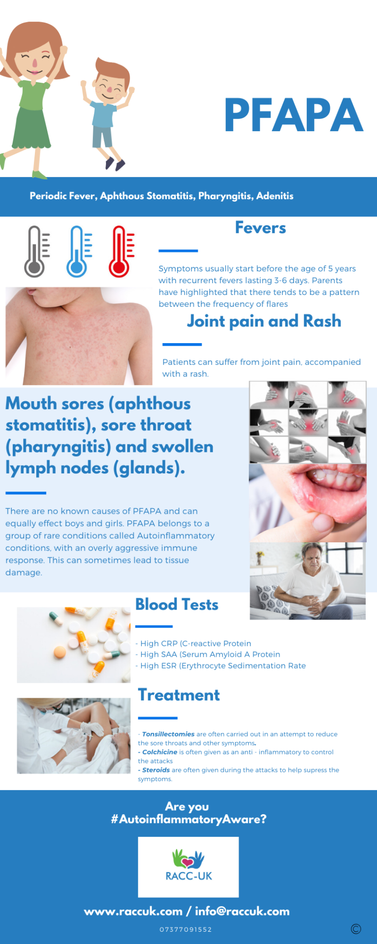 PFAPA INFOGRAPHIC | Autoinflammatory Conditions Charity - UK (RACC - UK ...